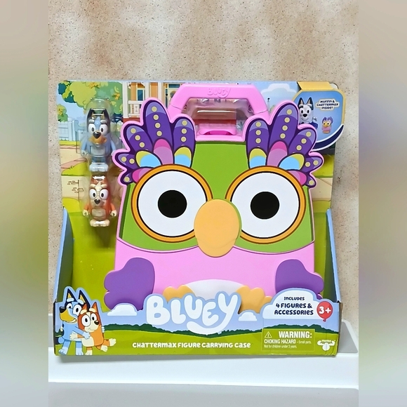 moose toys | Toys | Bluey Chattermax Figure Carrying Case Playset With ...